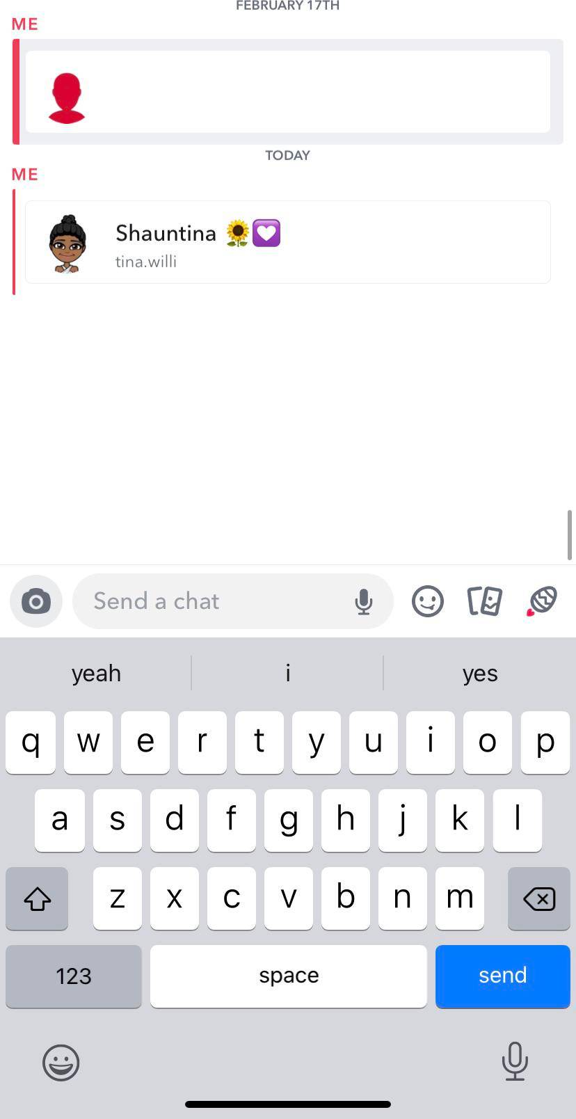 This is her snapchat tina.willi | Scrolller