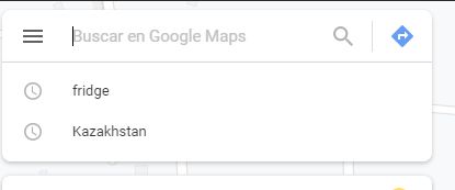 This is my Google Maps search history. I don't remember looking up either of these | Scrolller