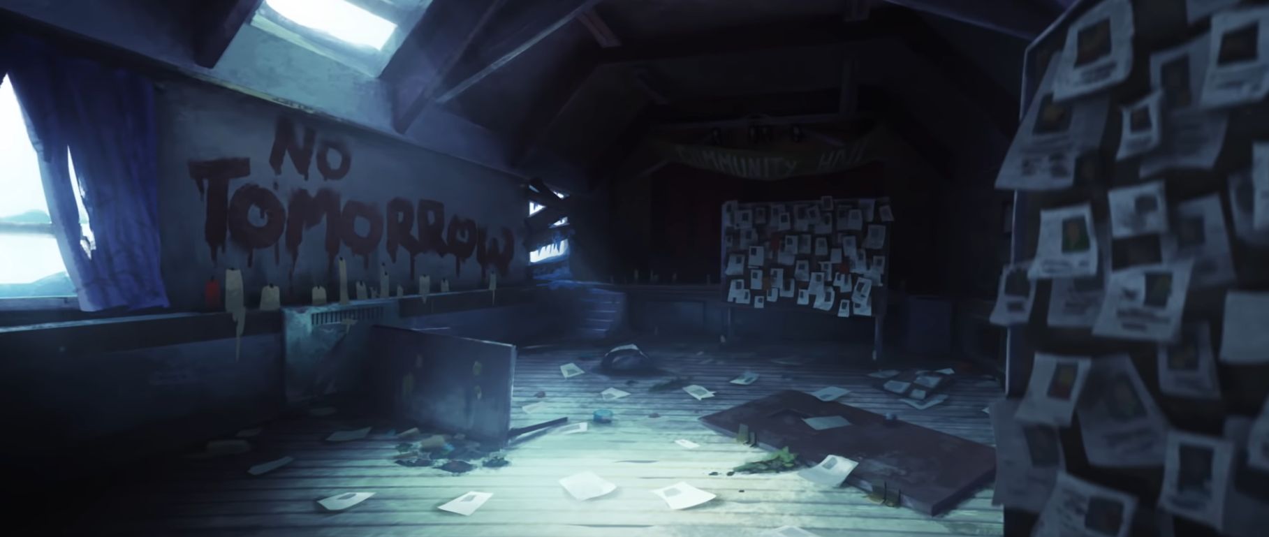 This is the original Thomson's Crossing community hall as shown in a trailer from 2015. | Scrolller