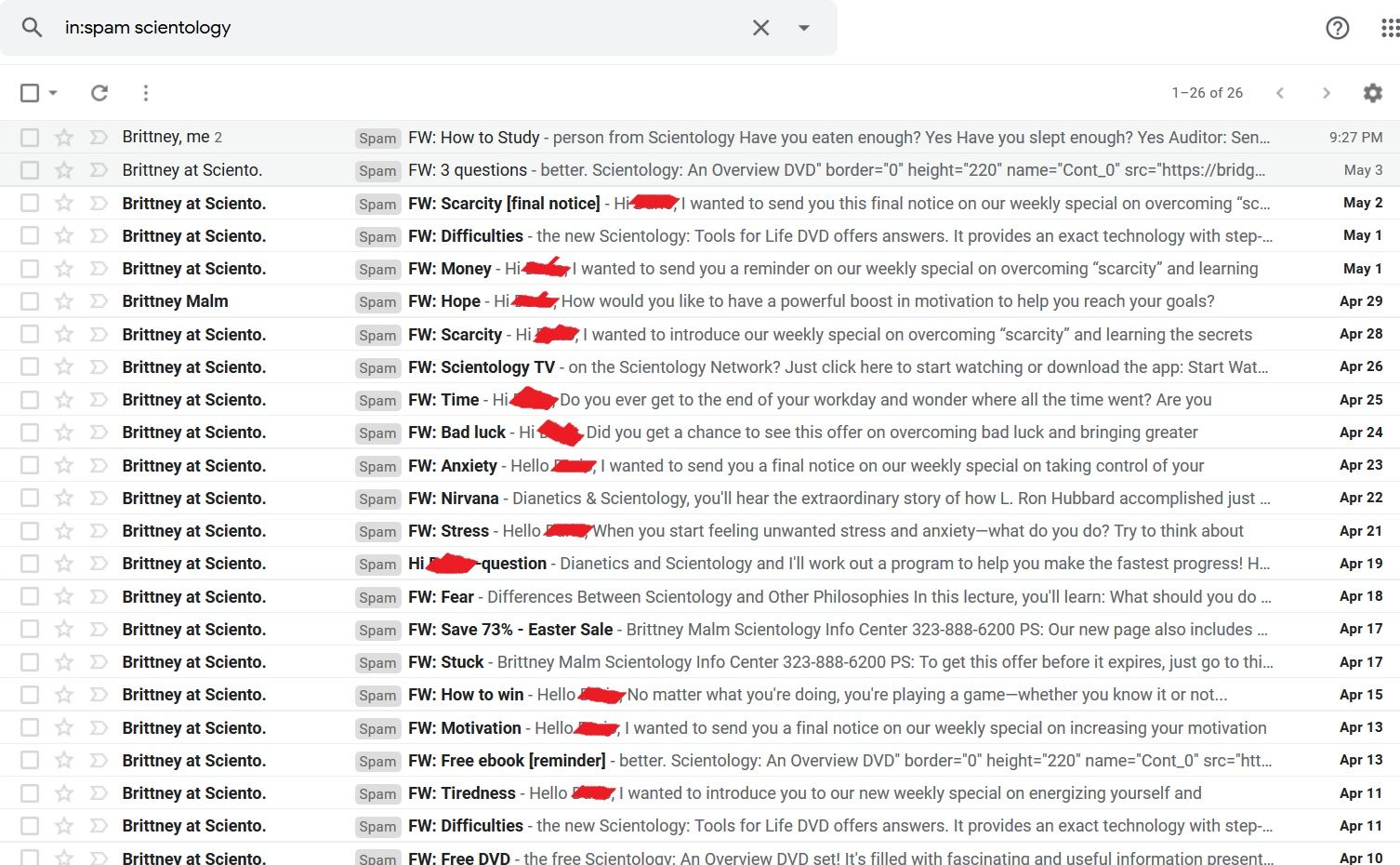 This is what my spam mail section looks like | Scrolller
