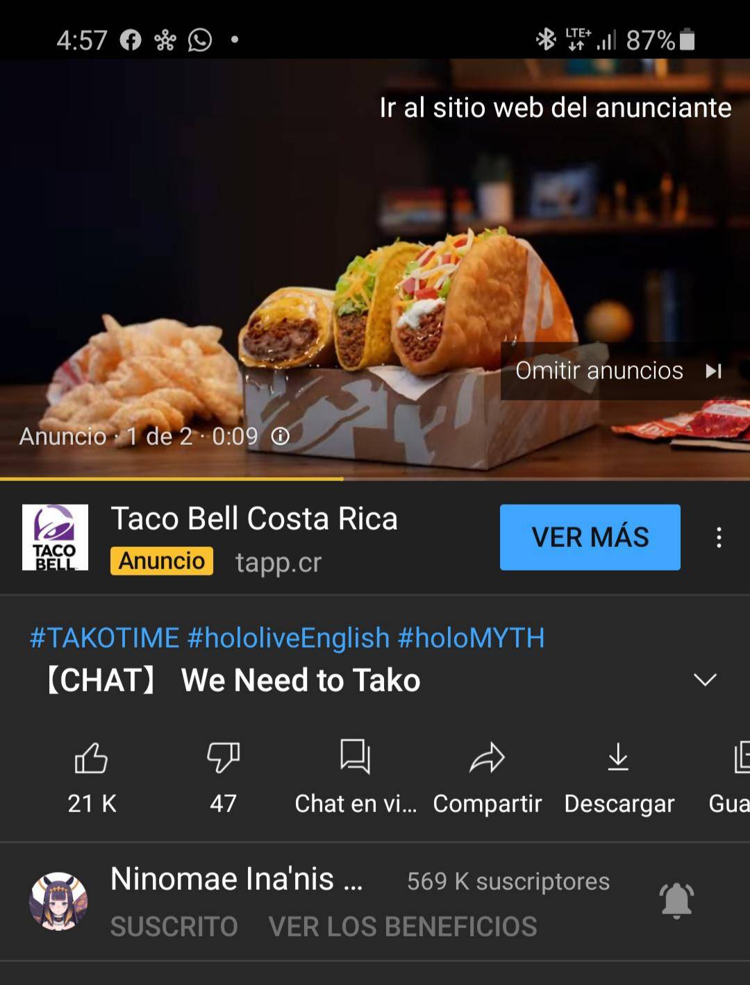 This made my day, TacoBell putting adds in our Tako's videos | Scrolller