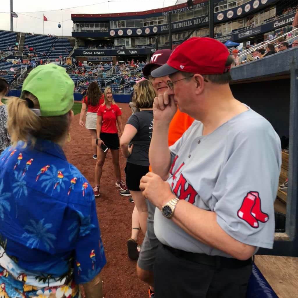 This picture of Bob Goodlatte picking a winner at the Salem Red Sox game. | Scrolller