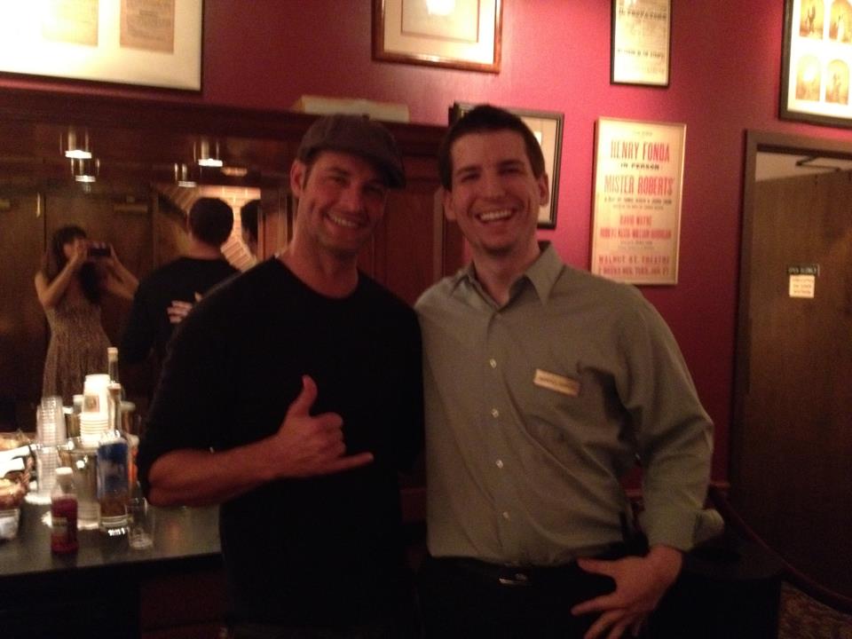 This really nice guy came to see a show at my theatre. I gave him free booze and he told me I ...