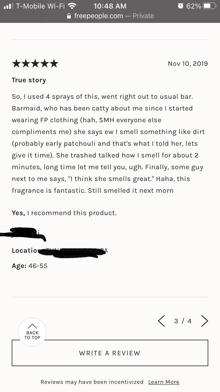 This ridiculous review for perfume 🙄 | Scrolller