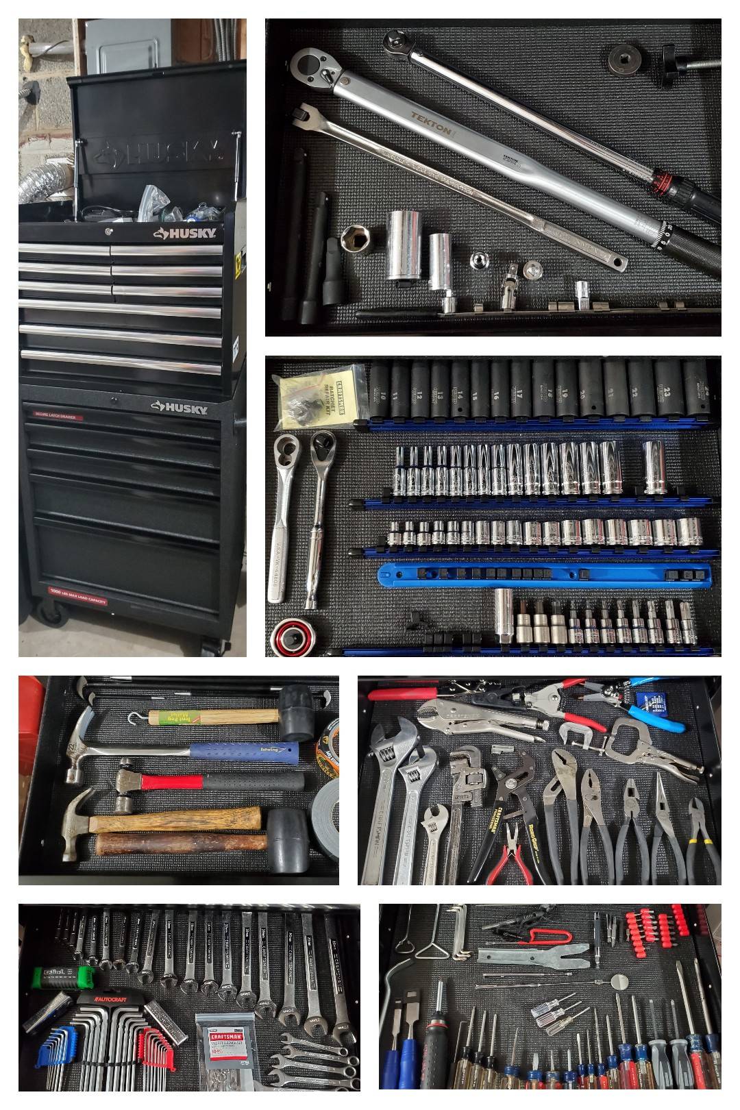 This sub inspired me to get organized! Craftsman USA where possible with some additional ...