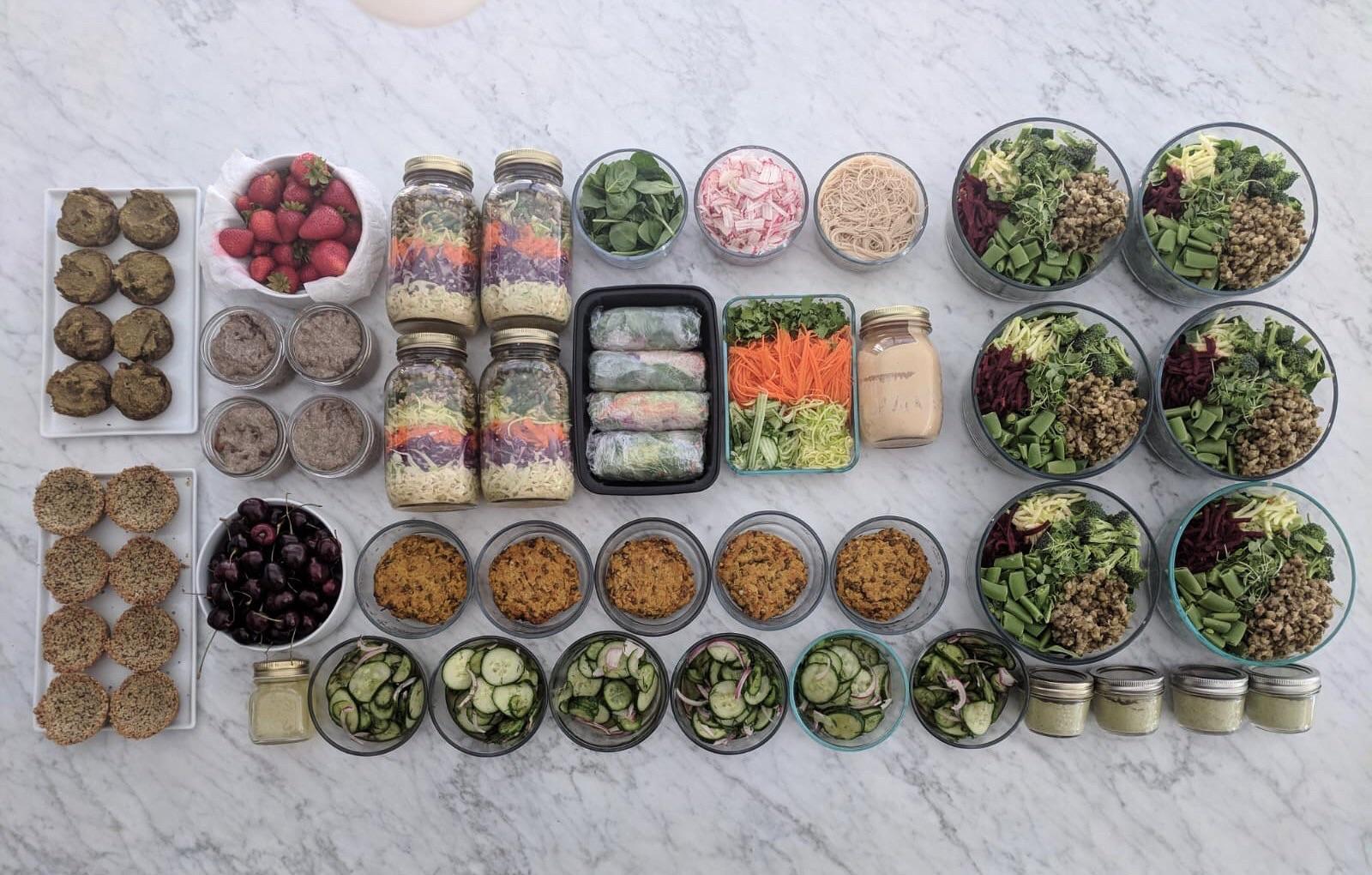 This weeks meal prep complete! All plant based healthy foods. | Scrolller