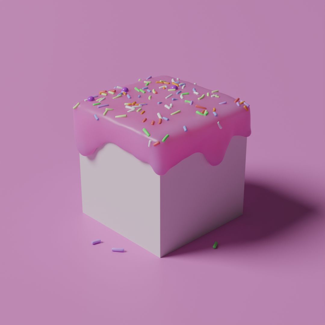 Thought the default cube needed some icing too | Scrolller
