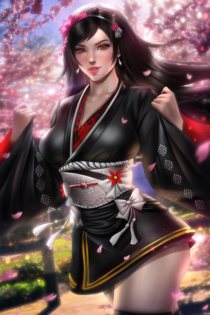Tifa in kimono | Scrolller