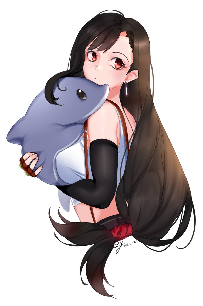 Tifa with a baby dolphin | Scrolller