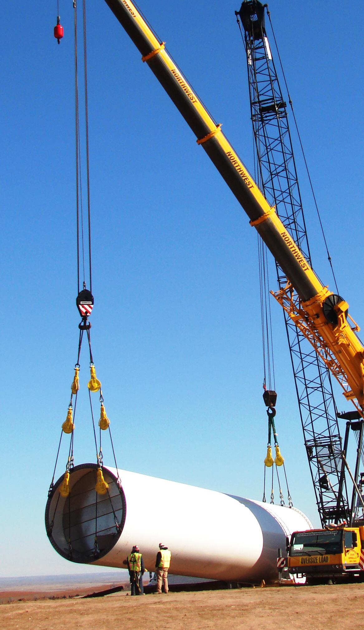 Tilt-Up rigging in action. Rope Block blocks and Actek swivel hoist rings. | Scrolller