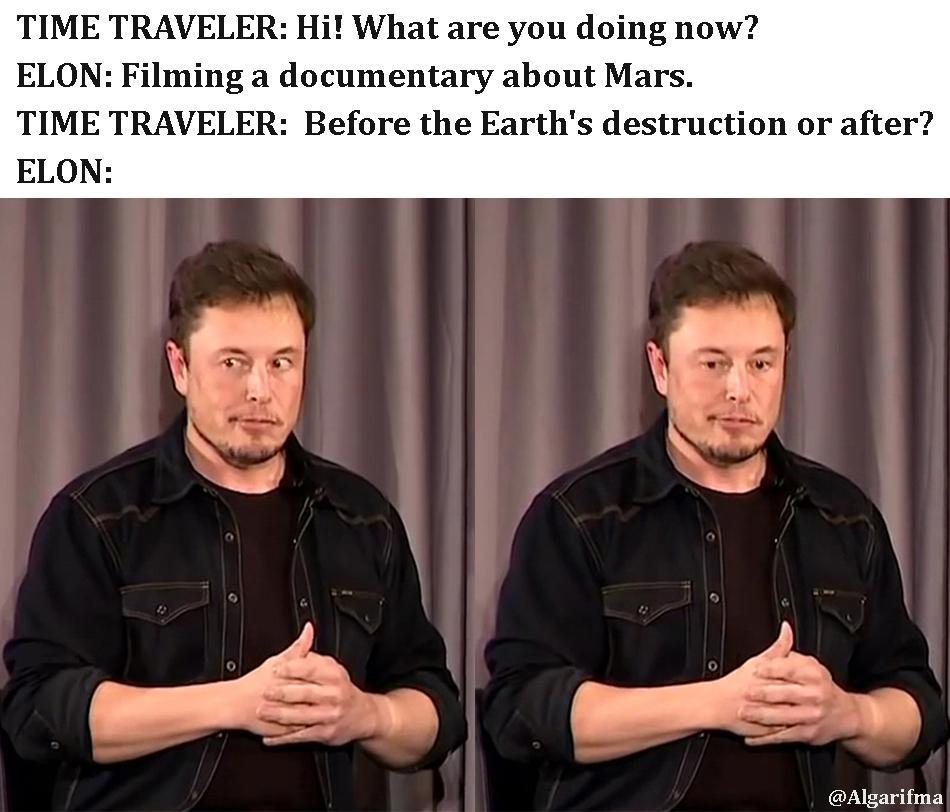 Time traveler and Elon | Scrolller