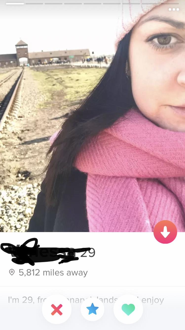 Tinder pic at Auschwitz | Scrolller