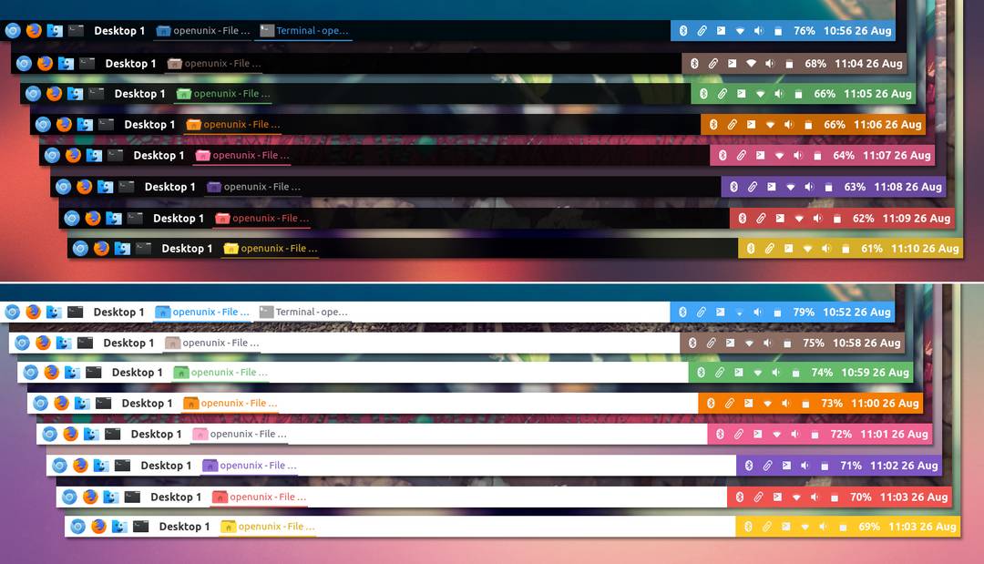 [tint2] A Colourful collection of tint2 themes | Scrolller