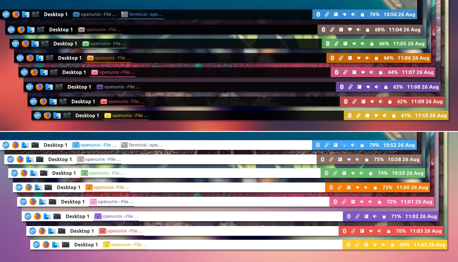 [tint2] A Colourful collection of tint2 themes | Scrolller