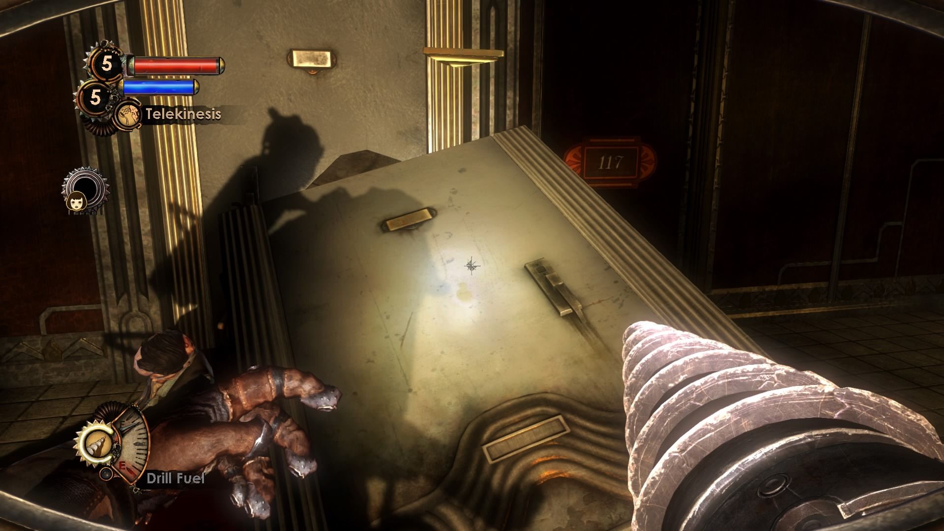 Tiny detail, but you can actually see the Little Sisters shadow while they riding on your back ...