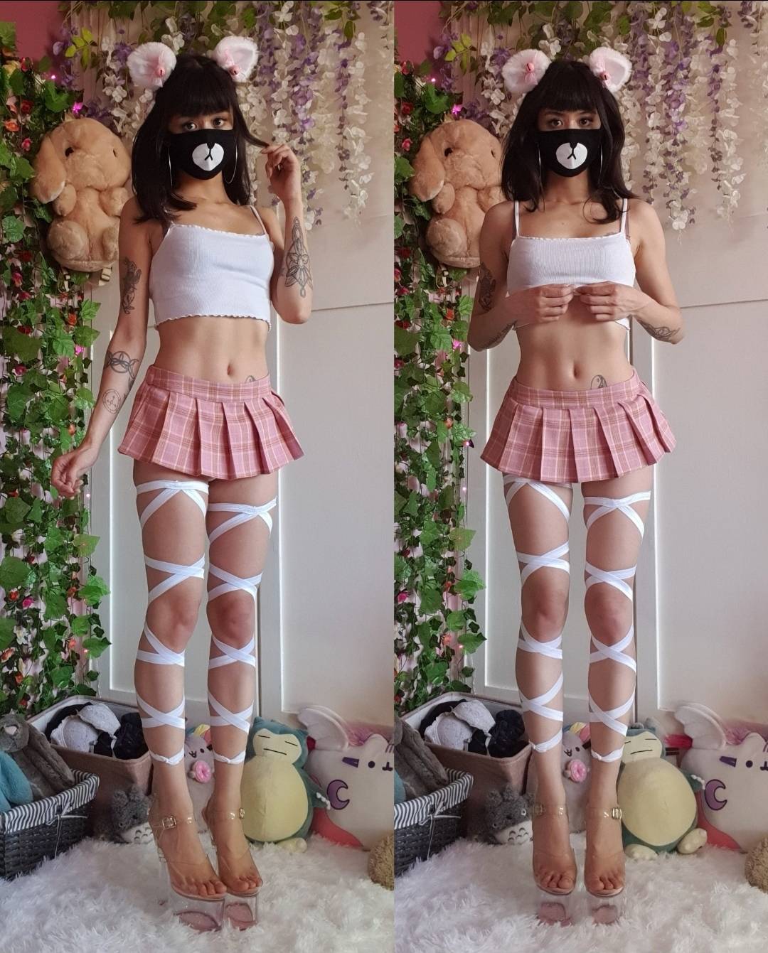 🍑 Tiny skirts and kitty ears make for a very happy lil human n.n 🍑 | Scrolller