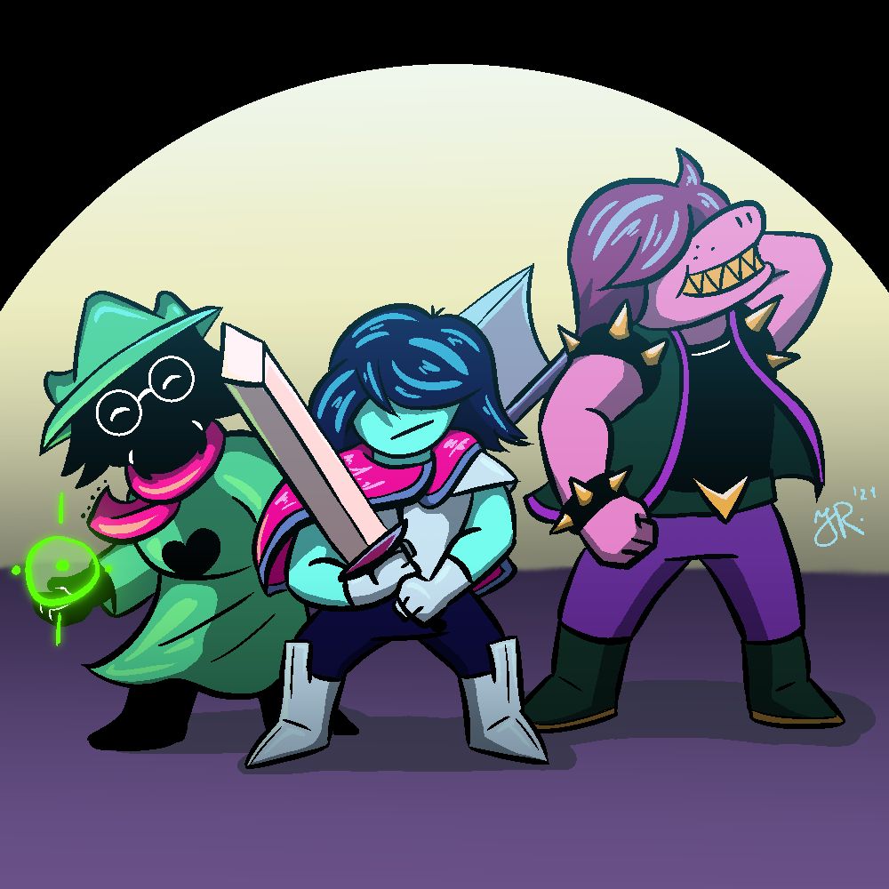 To celebrate the release of Deltarune Chapter 2, I wanted to share this quick fanart of our main ...