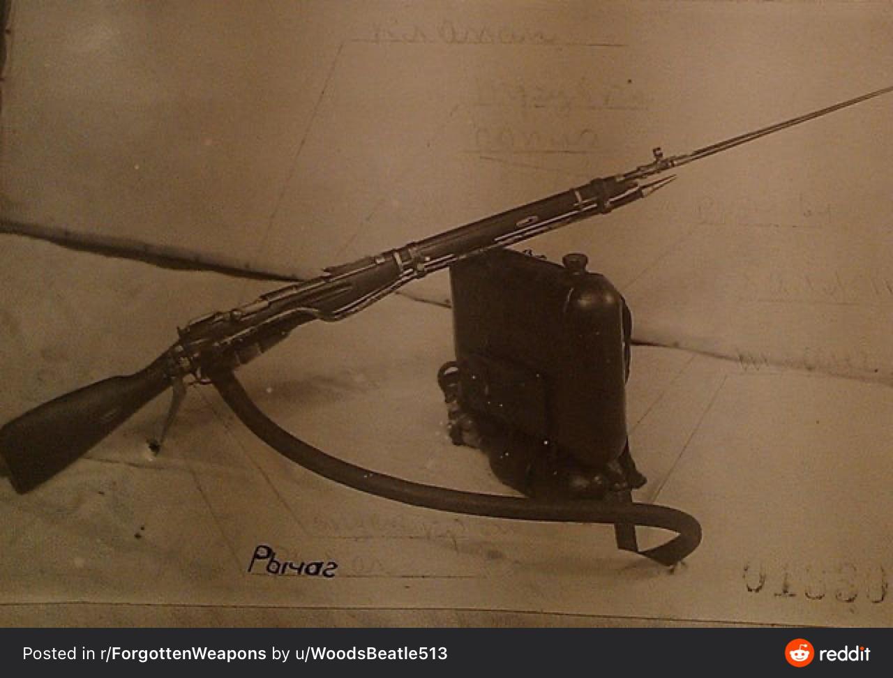 To follow up my Mosin Nagant Grenade Launcher, here is a Mosin Nagant Flamethrower. | Scrolller