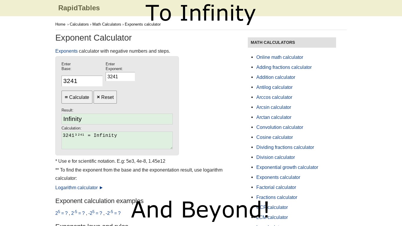 To Infinity, And BEYOND!!! | Scrolller