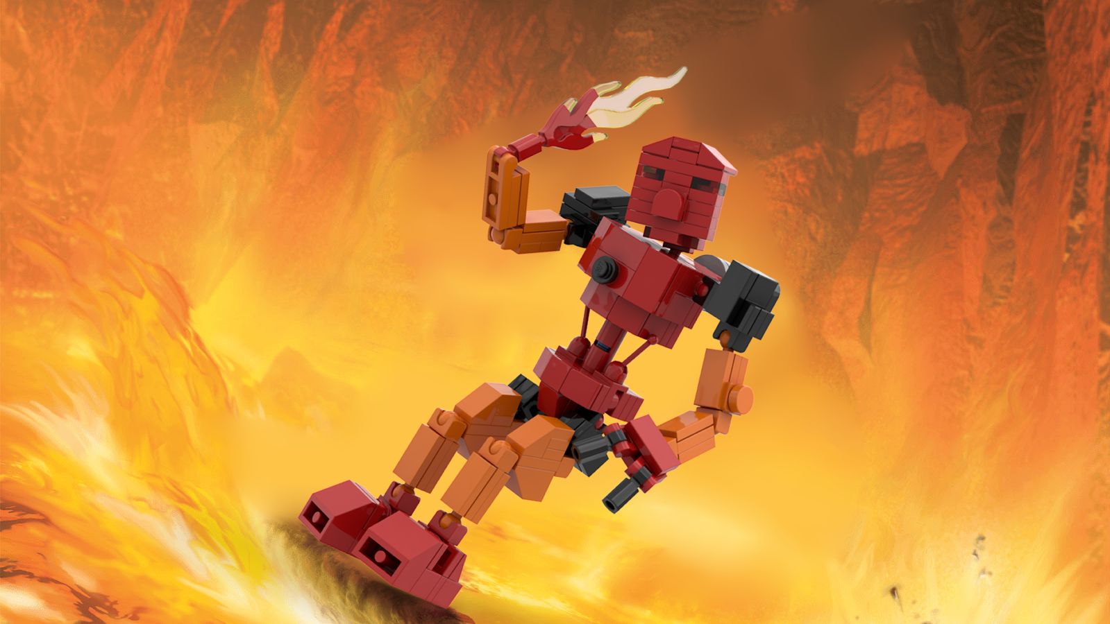 Toa Tahu made with modern system bricks | Scrolller