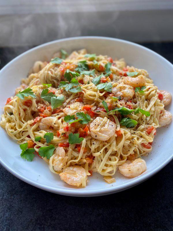 Today I Made Lemon Garlic Shrimp Pasta | Scrolller