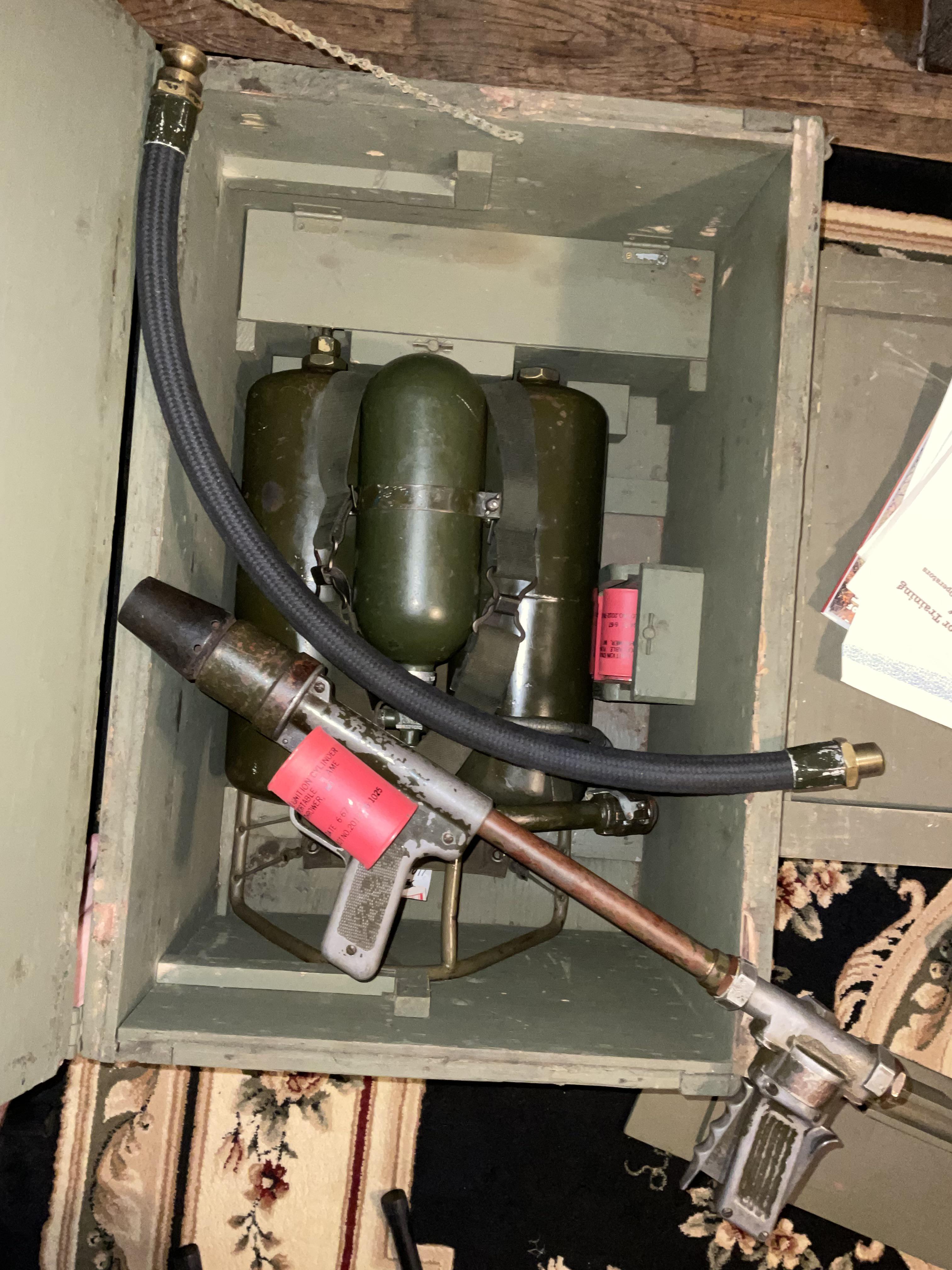 Today’s haul! Completely original and operational American WWII M2-2 flamethrower. | Scrolller