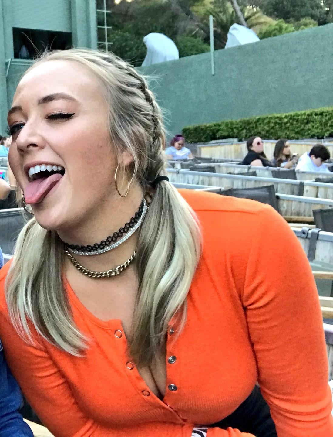 told you she would look hot collared and the little cleavage makes even better | Scrolller