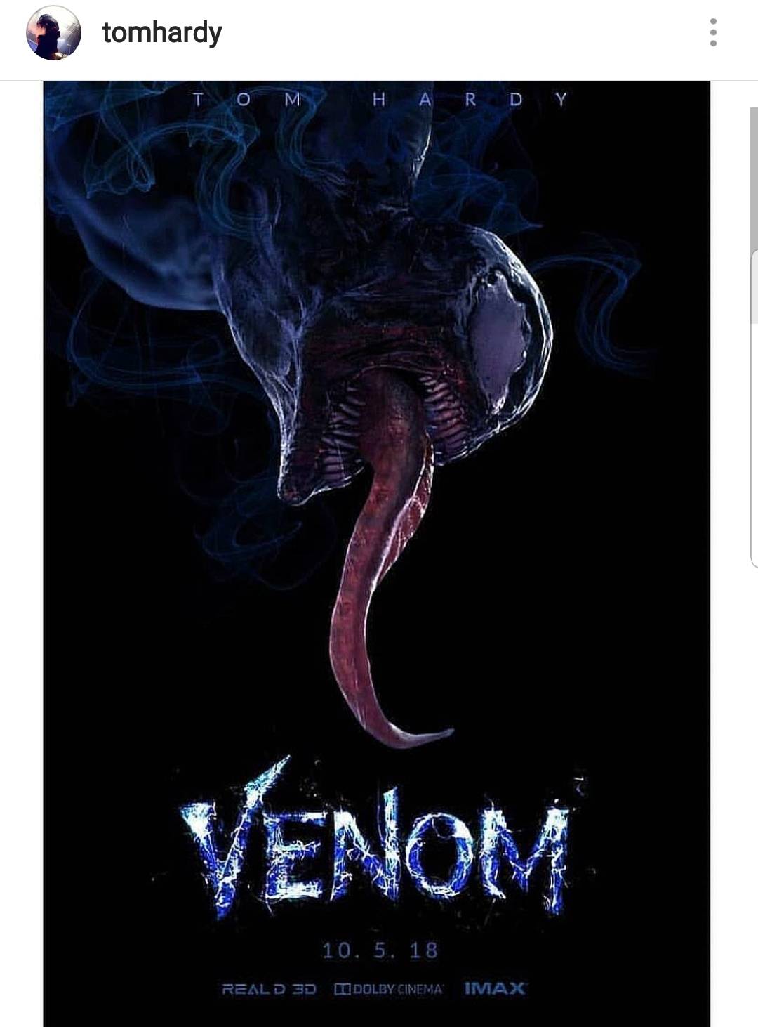 Tom Hardy posted a new poster | Scrolller