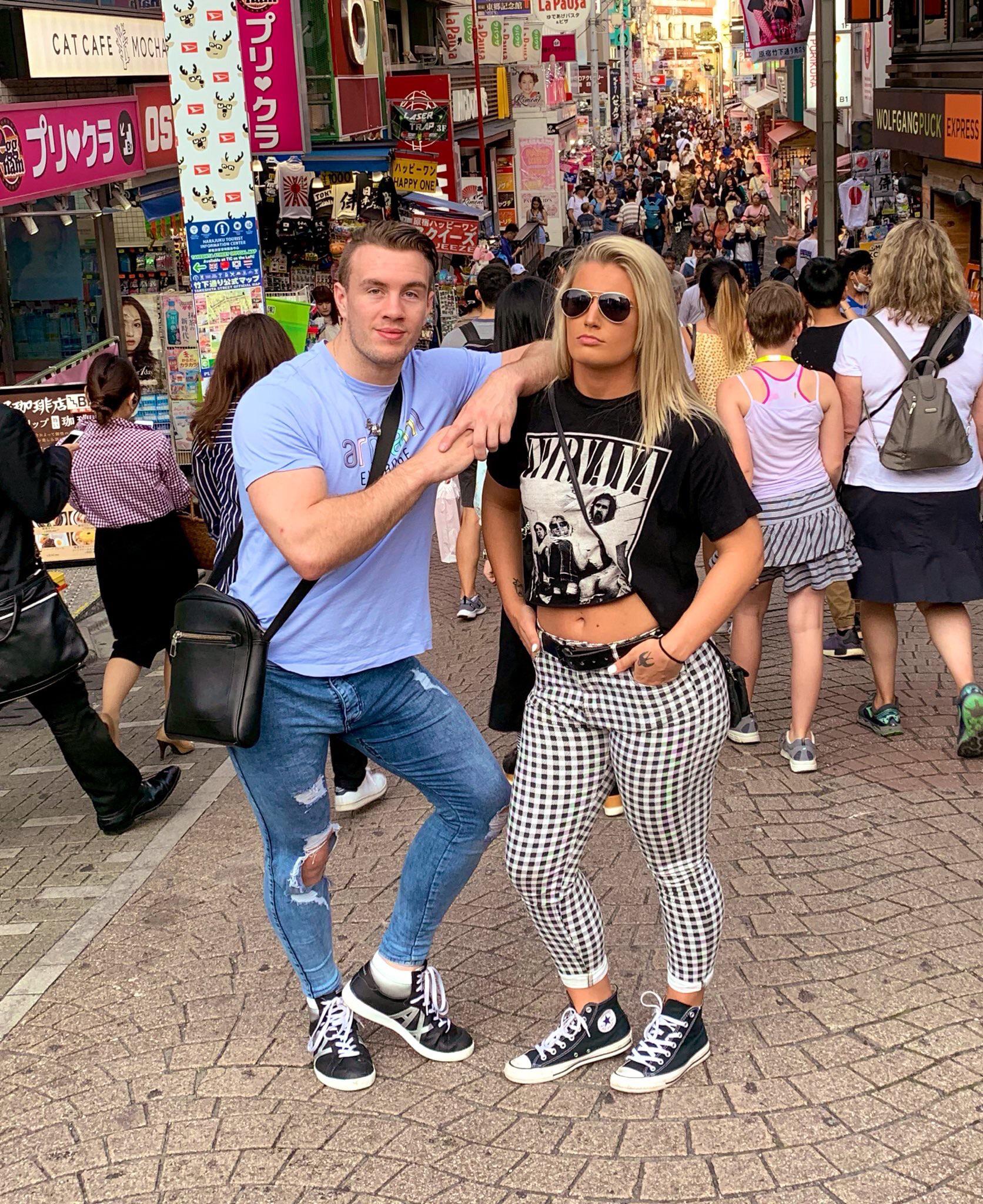 Toni with her “road husband “ Will Ospreay! | Scrolller