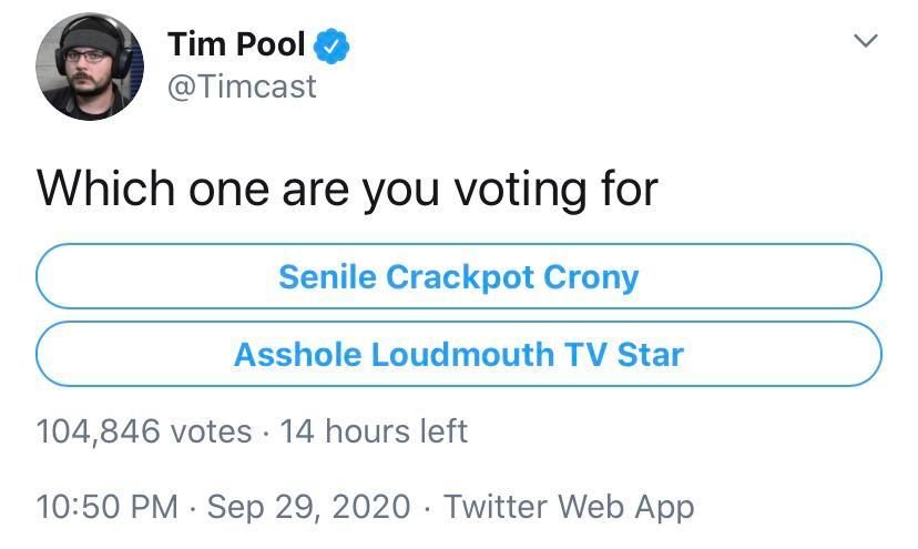 Totally unbias Tim Pool takes everyone | Scrolller