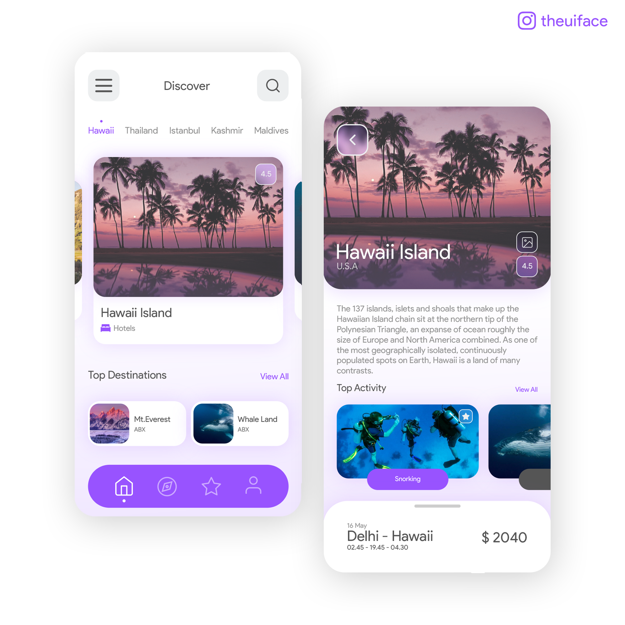 Travel App UI | Scrolller
