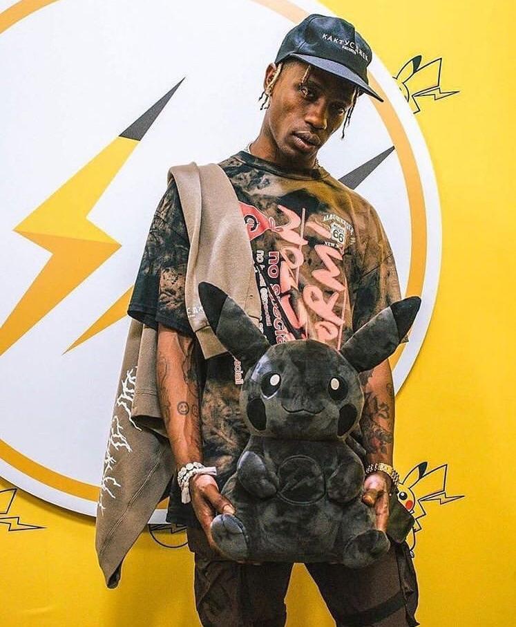 Travis Scott with Pikachu. | Scrolller