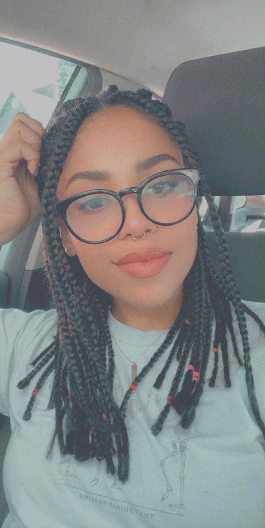 trimmed my knotless braids from waist length to a long bob 😌 | Scrolller