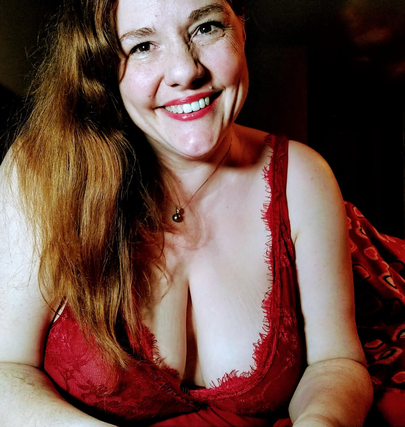 Triple Red ♥️? Hair, lips and lingerie. Yay or Nay? | Scrolller