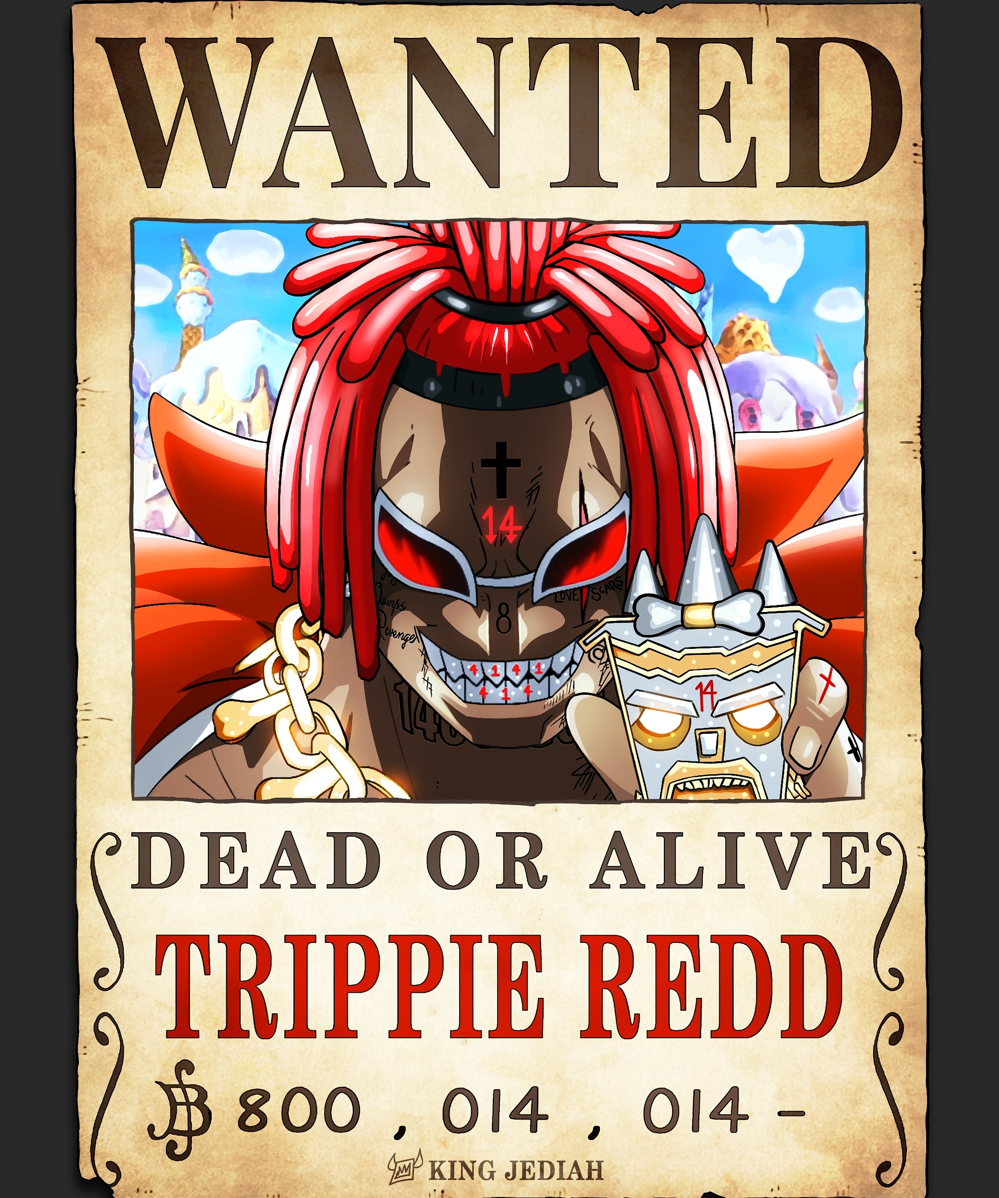 Trippie Redd Wanted Poster 👹 by @kingjediah on Instagram | Scrolller