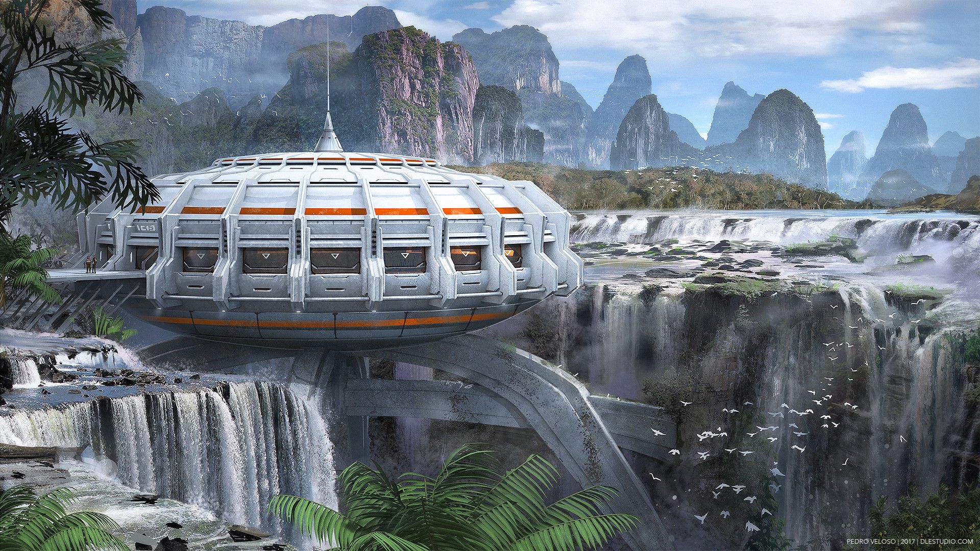 Tropical Sci-fi Outpost by Pedro Veloso | Scrolller