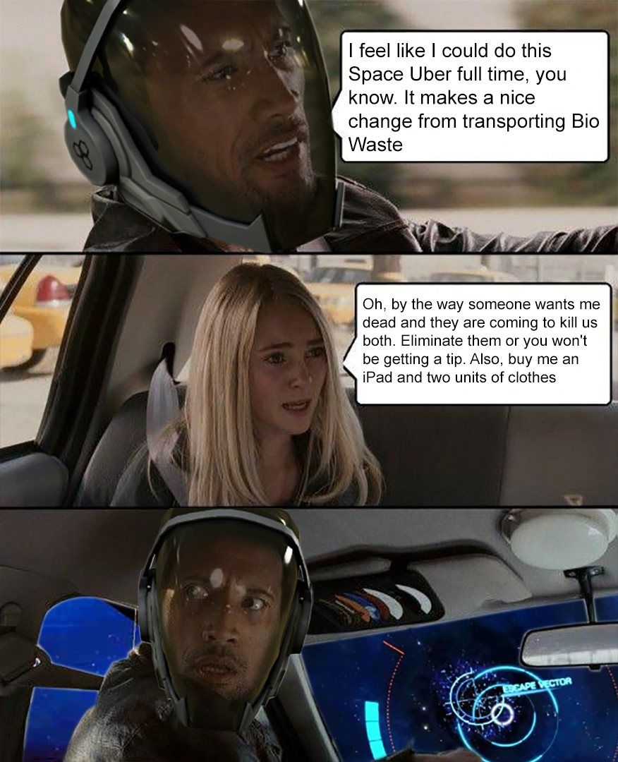 Trying to be a Space Uber driver for the first time | Scrolller