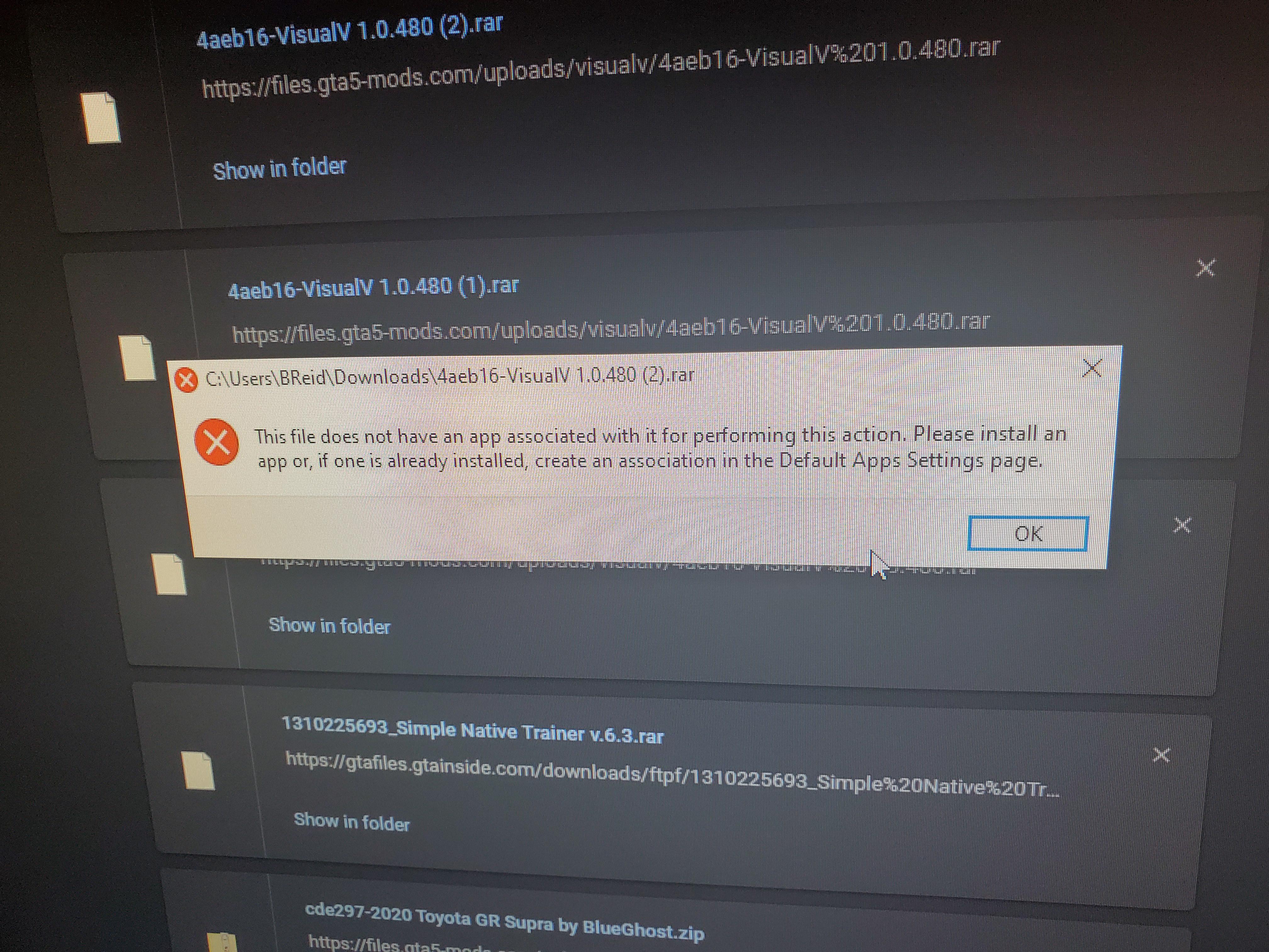 Trying to start my modding, keep getting this, any idea? | Scrolller