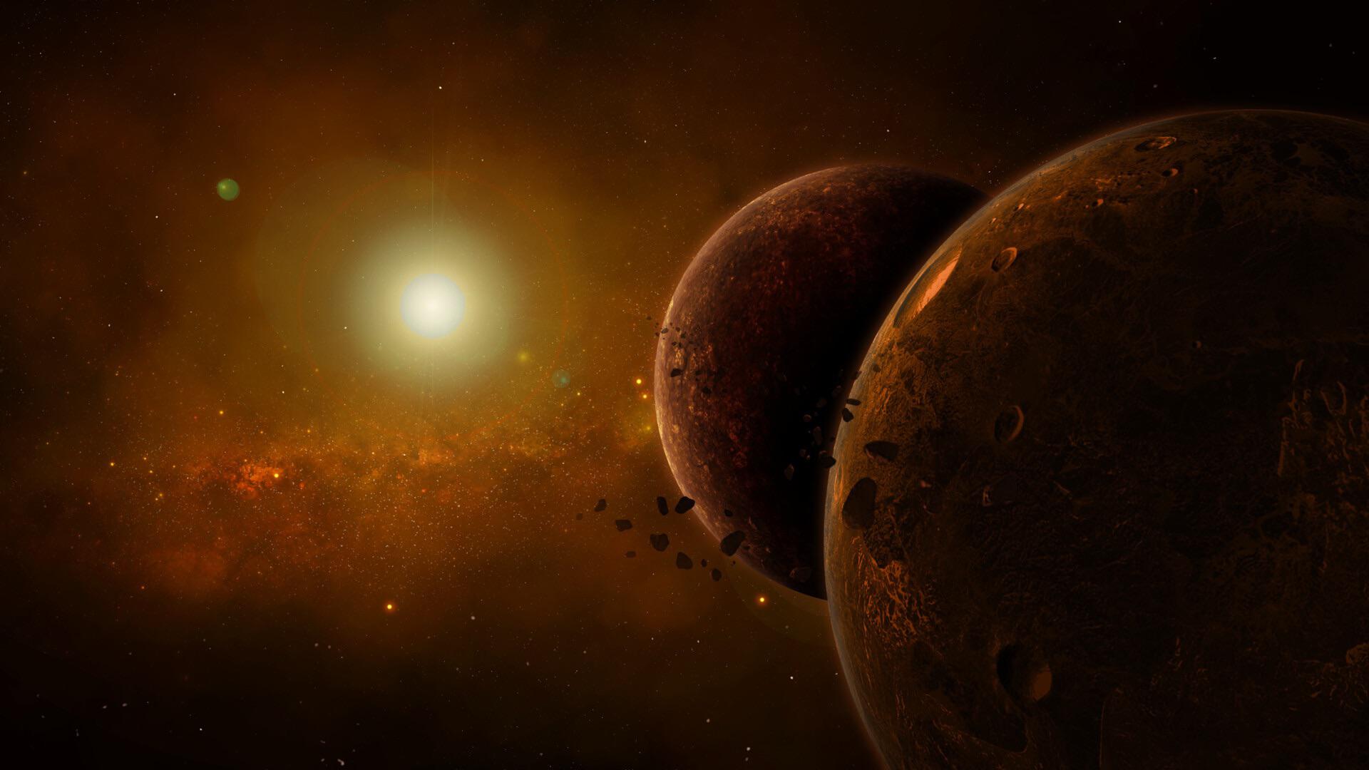 Twin planets | Scrolller