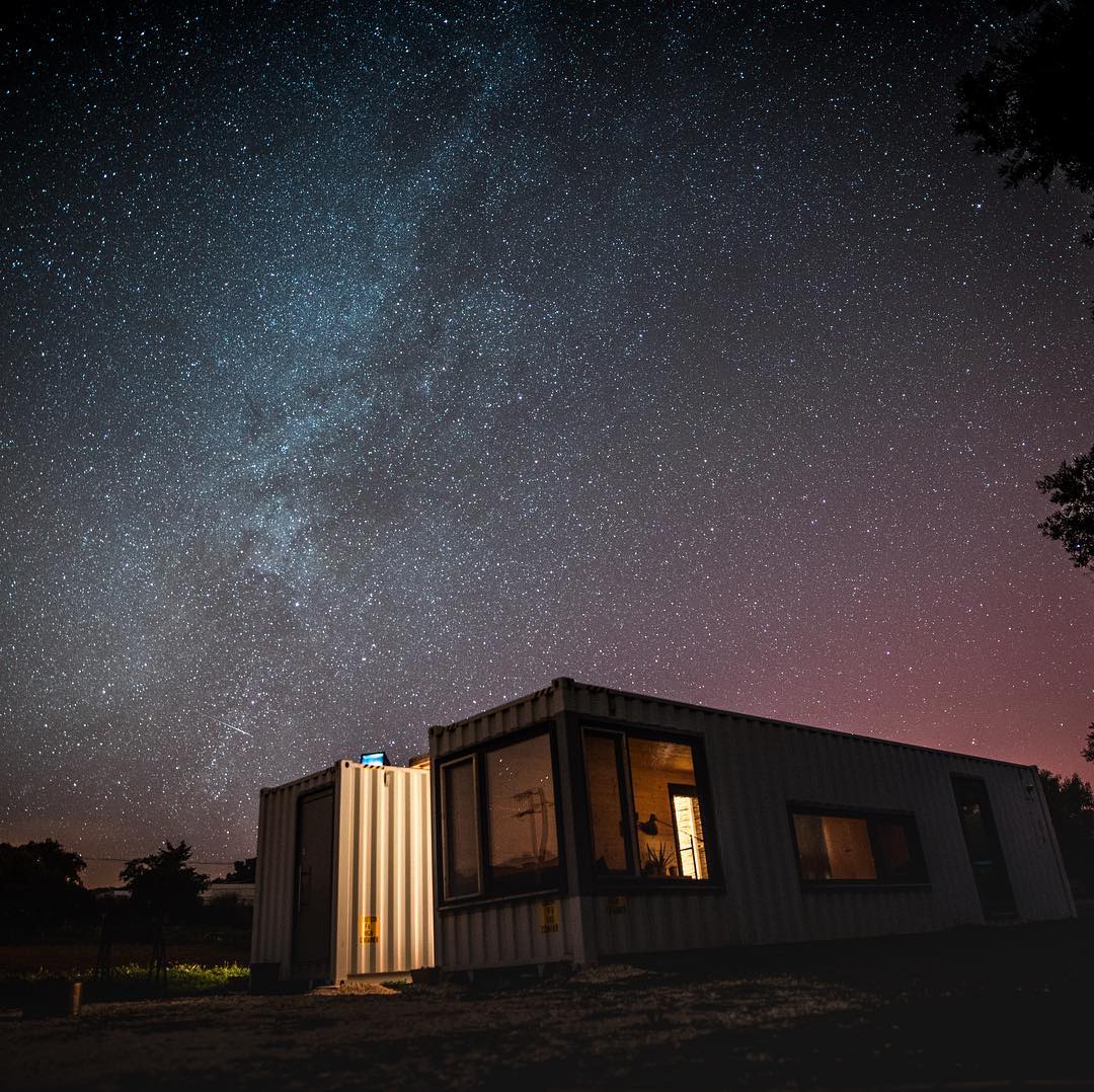 Two 40 ft Shipping Containers House Connected with Small Bridge, Portugal | Scrolller