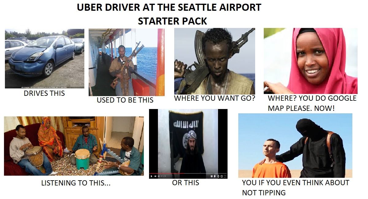UBER Driver at the Seattle Airport Starter Pack | Scrolller