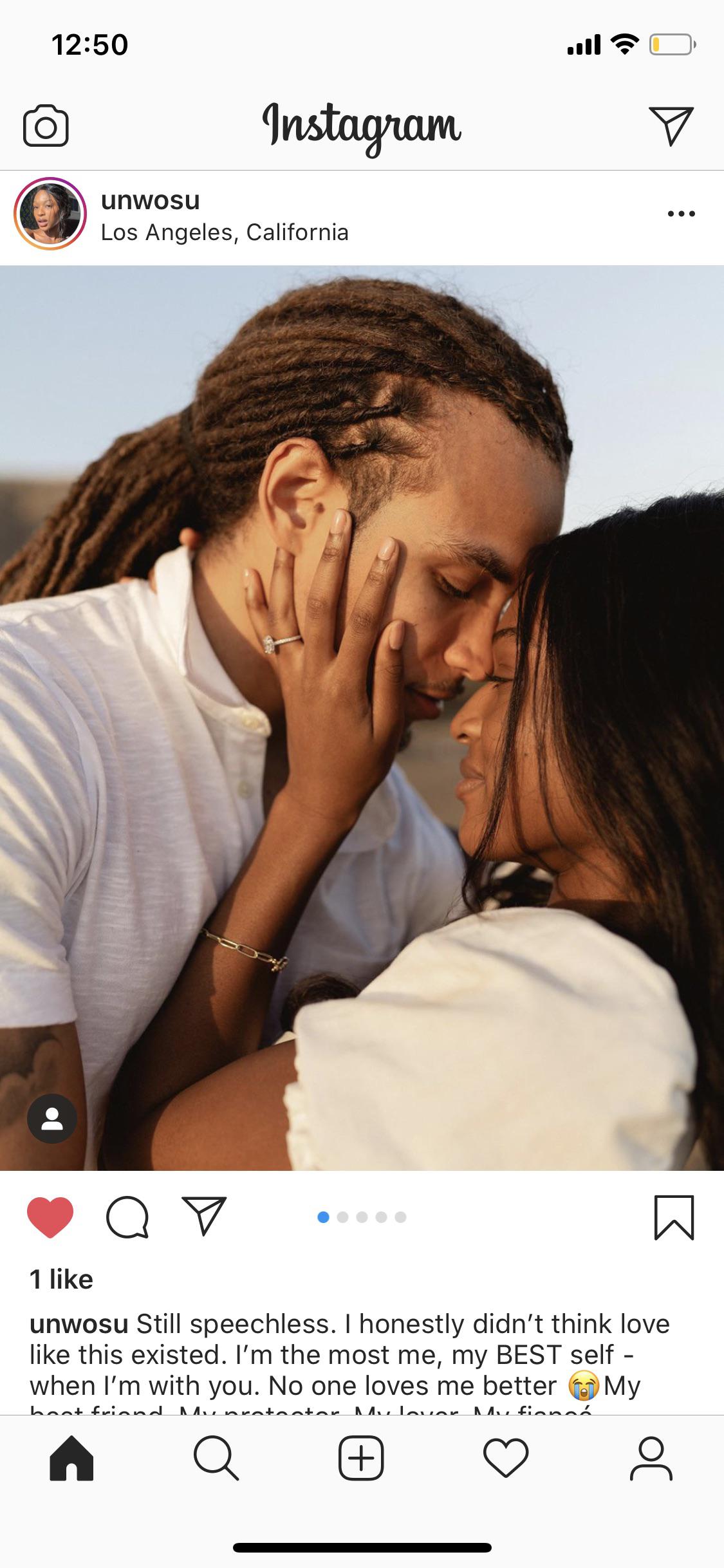 Uche and Clinton are engaged!! | Scrolller