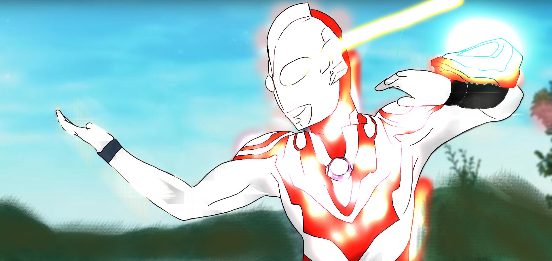 Ultraman Ribut materializing - based on the new generation scene by me | Scrolller