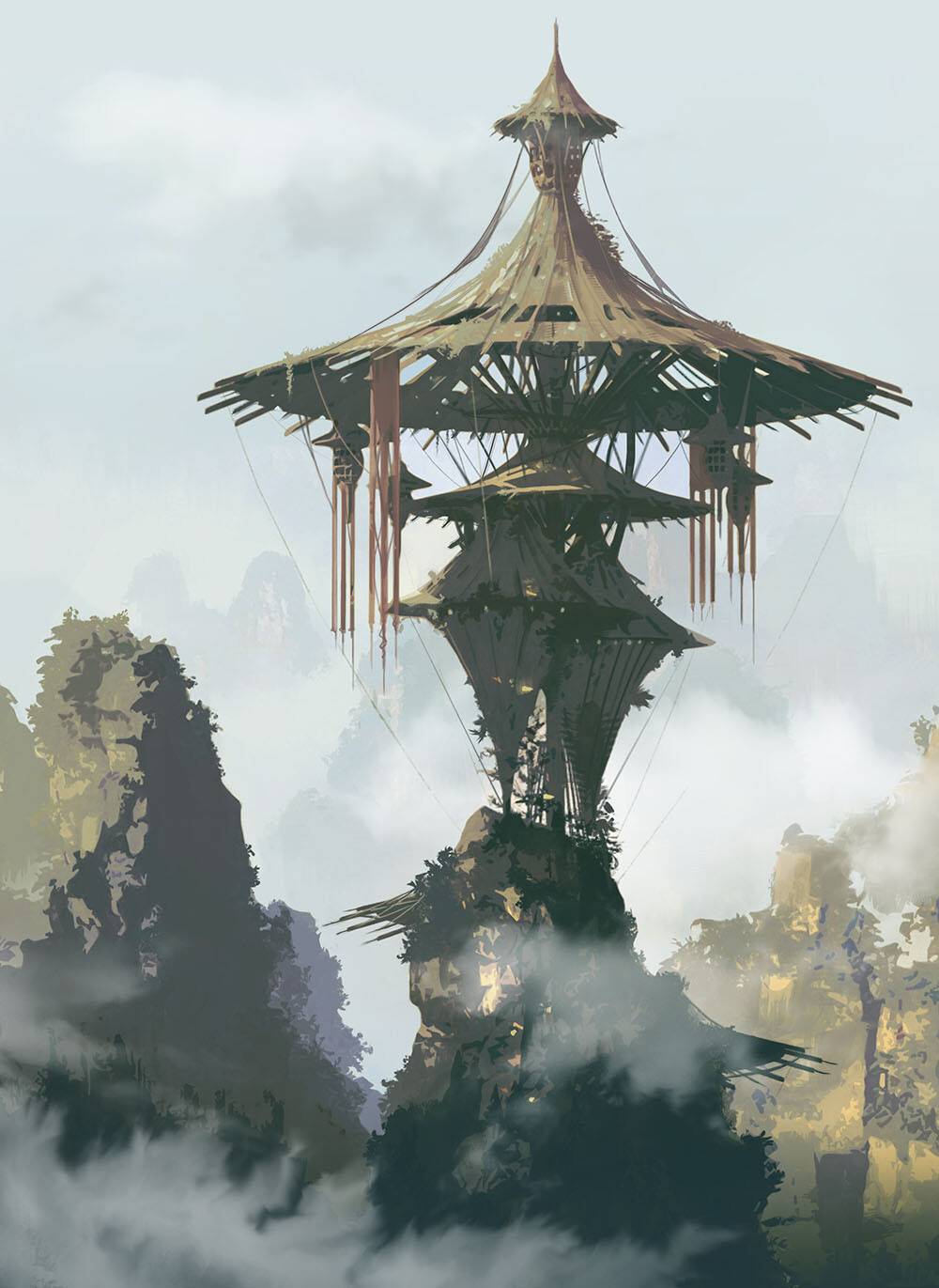 Umbrella House, by Min Seub Jung | Scrolller
