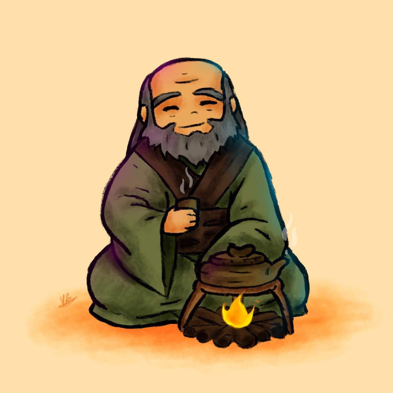 Uncle Iroh drawing by me :) | Scrolller