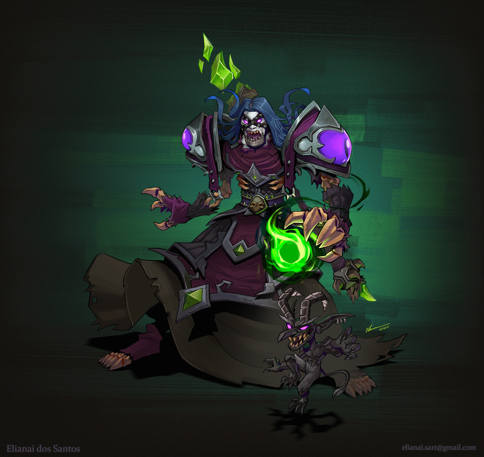 Undead Warlock by Elianai dos Santos | Scrolller