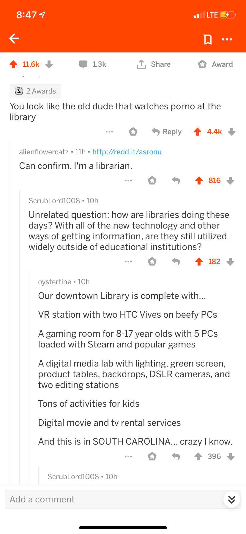 Unexpected library | Scrolller