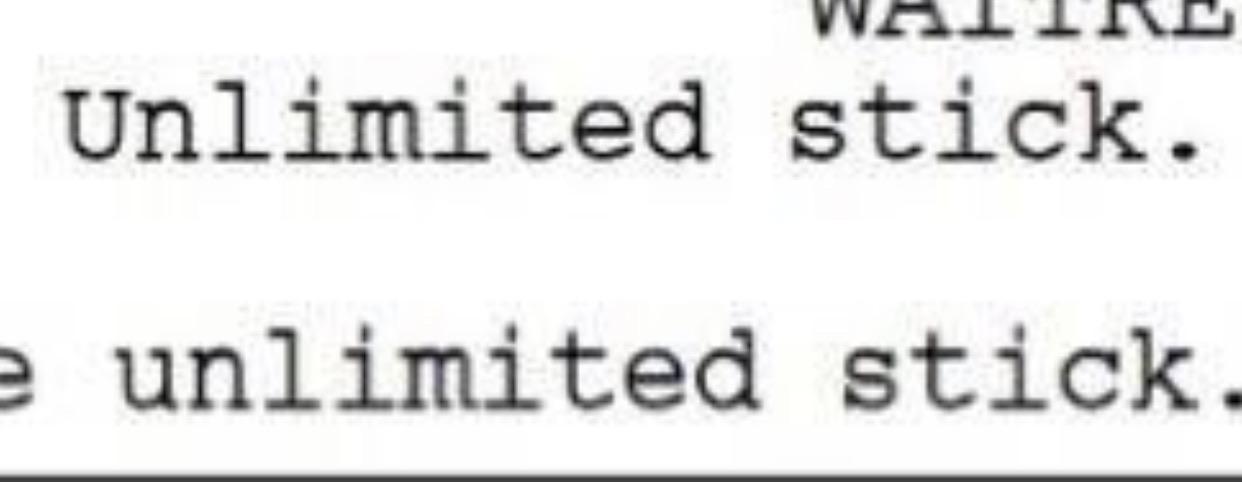 Unlimited stick | Scrolller