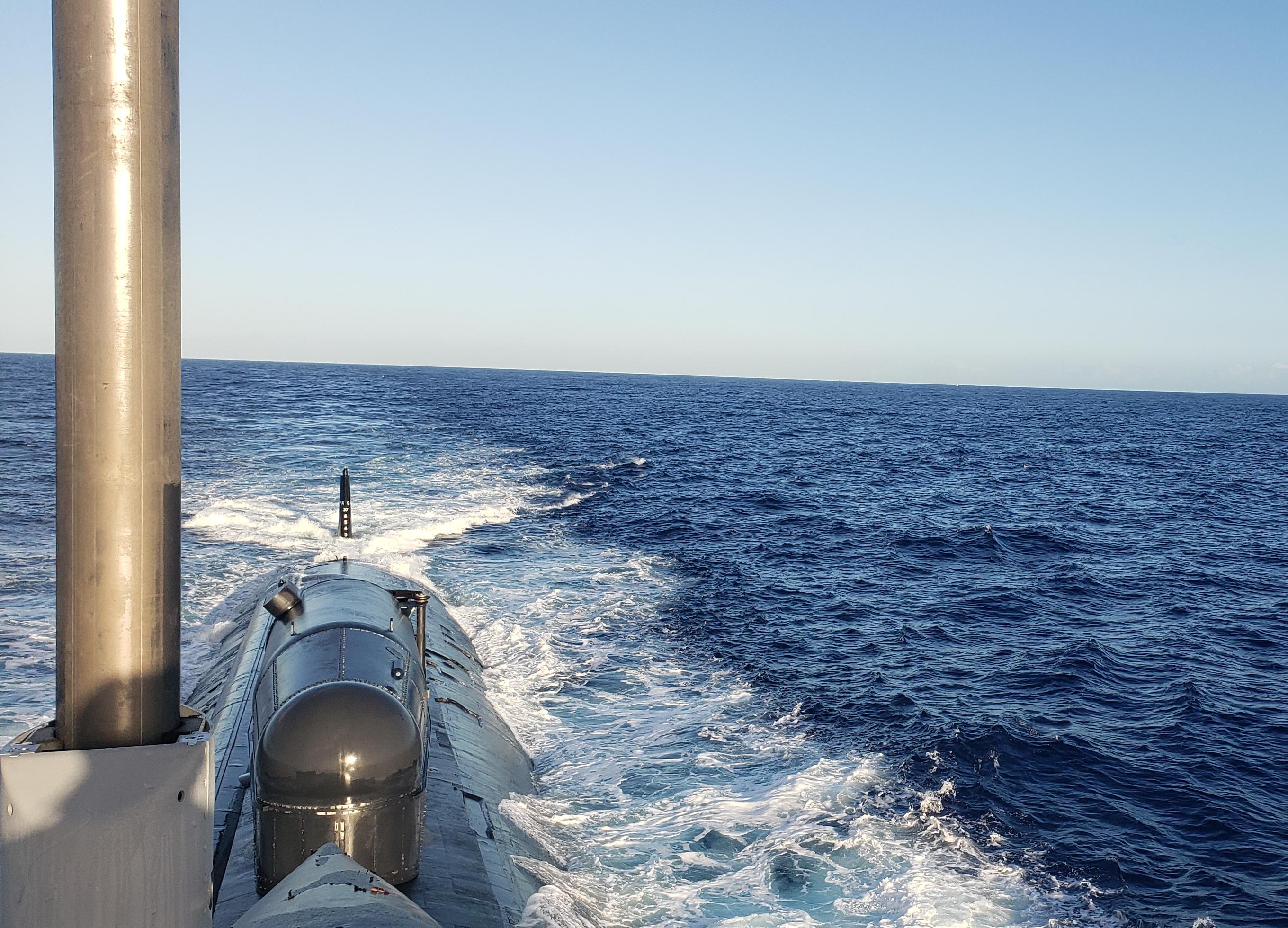 Unspecified Virginia class in an undisclosed patch of ocean on my last underway. | Scrolller