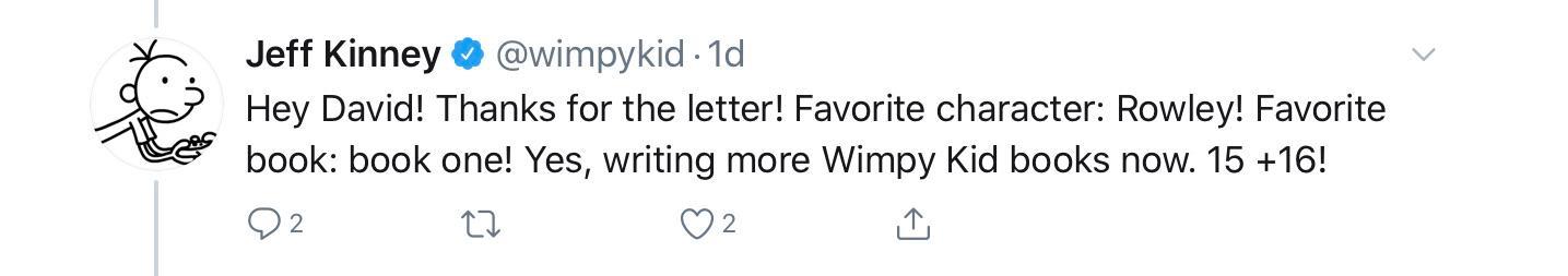 Unsurprisingly, Jeff Kinney has confirmed the existence of Wimpy Kid 16 | Scrolller